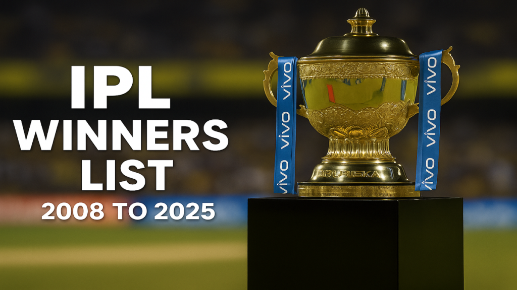 IPL Final Results 2008–2025: Teams & Captains